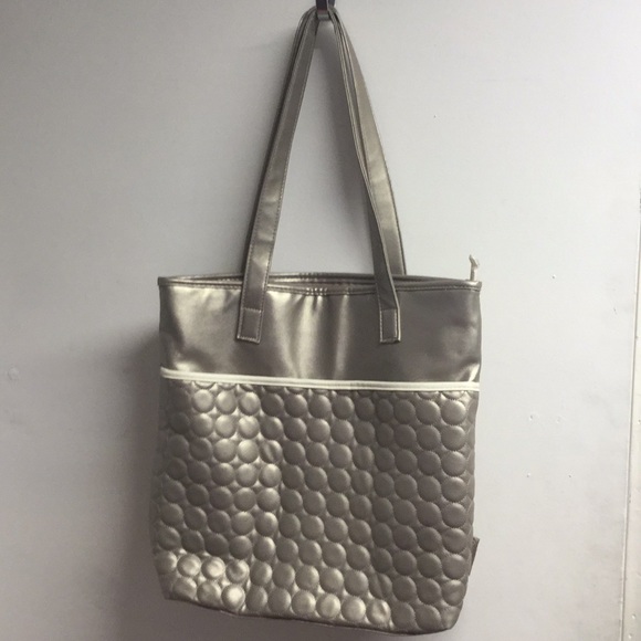 Bags | Shiseido Gold Color Bag | Poshmark